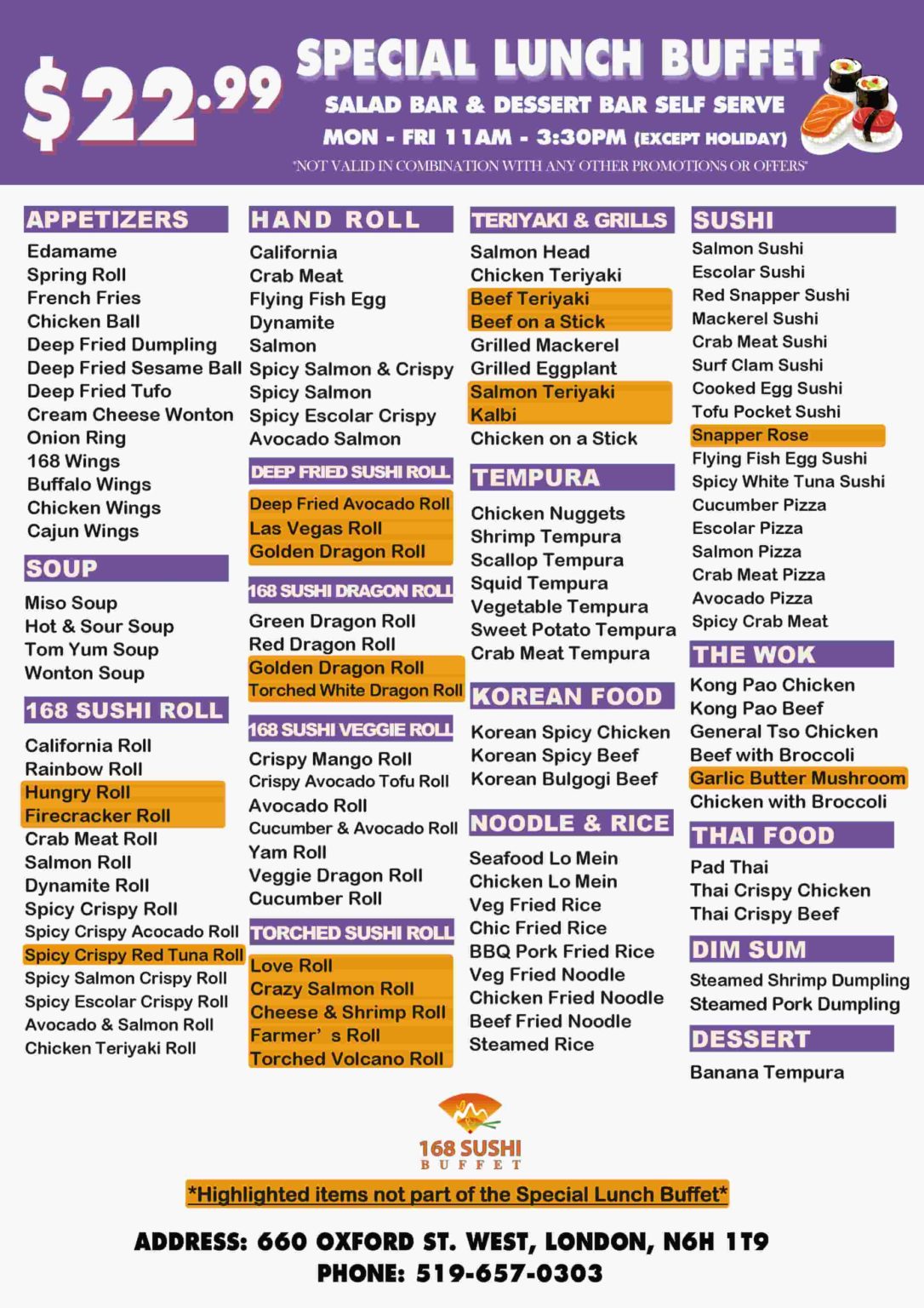 168 Sushi Buffet – 168 Sushi Buffet